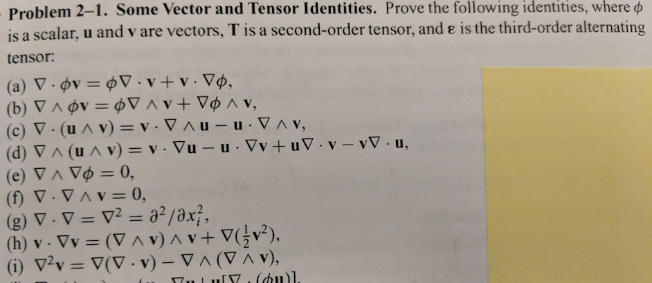 Solved Practice with vector/tensor calculus and index | Chegg.com Solved Practice with vector/tensor calculus and index | Chegg.com