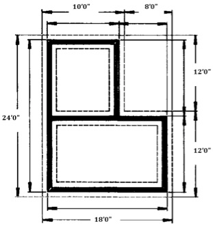 Solved A cross section of the 24” wide continuous footing is | Chegg.com