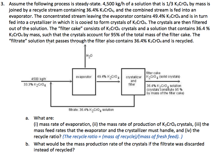 Solved Assume the following process is steady-state. 4,500 | Chegg.com Solved Assume the following process is steady-state. 4,500 | Chegg.com
