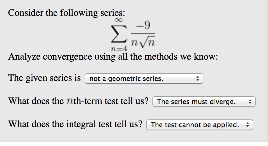 Solved Consider the following series: sigma_n = 4^infinity | Chegg.com