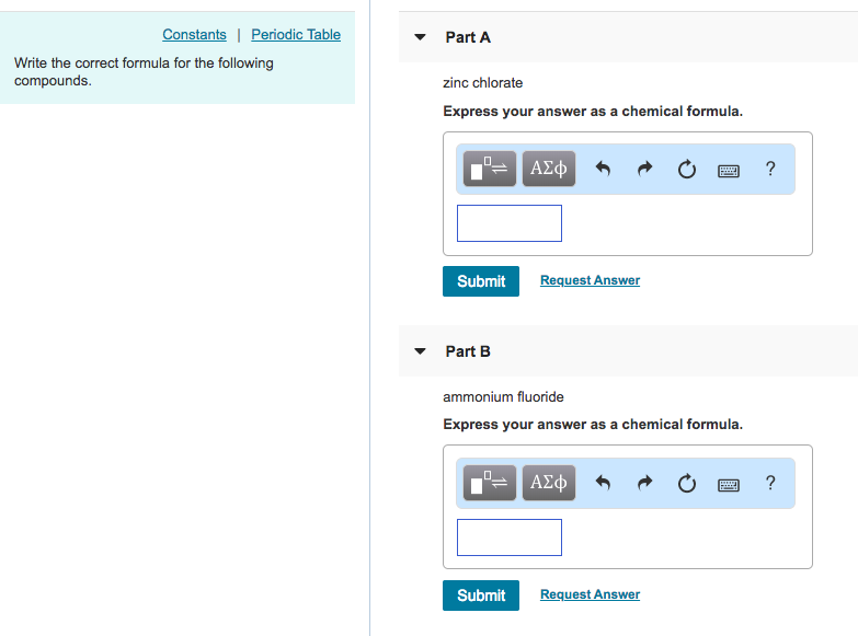 Solved Constants| Periodic Table PartA Write the correct | Chegg.com