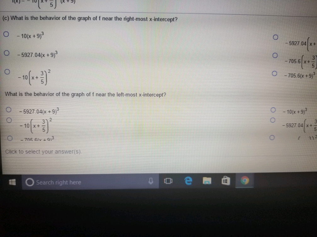 Solved For the polynomial function? below: (a) List each | Chegg.com