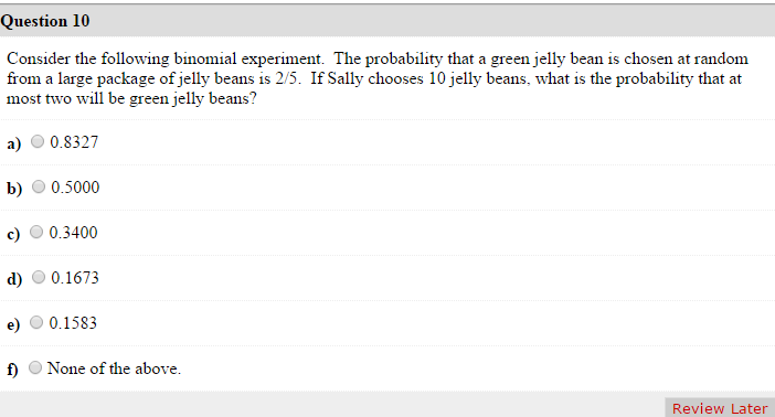 Solved Consider the following binomial experiment. The | Chegg.com