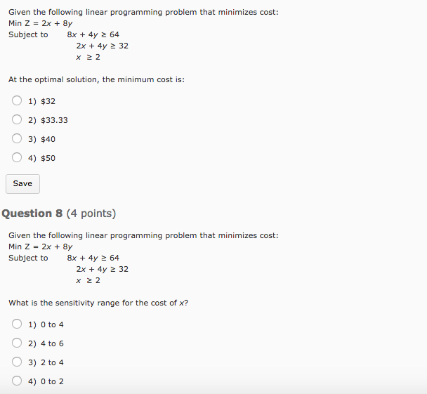Solved Given the following linear programming problem that | Chegg.com