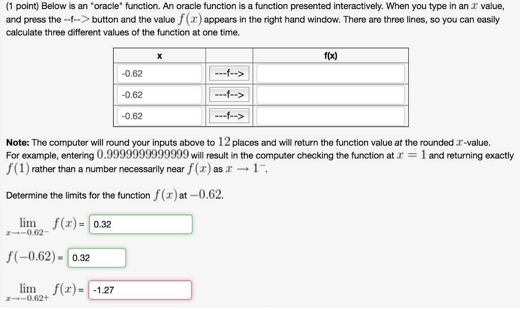 Solved 1 Point Below Is An Oracle Function An Oracle