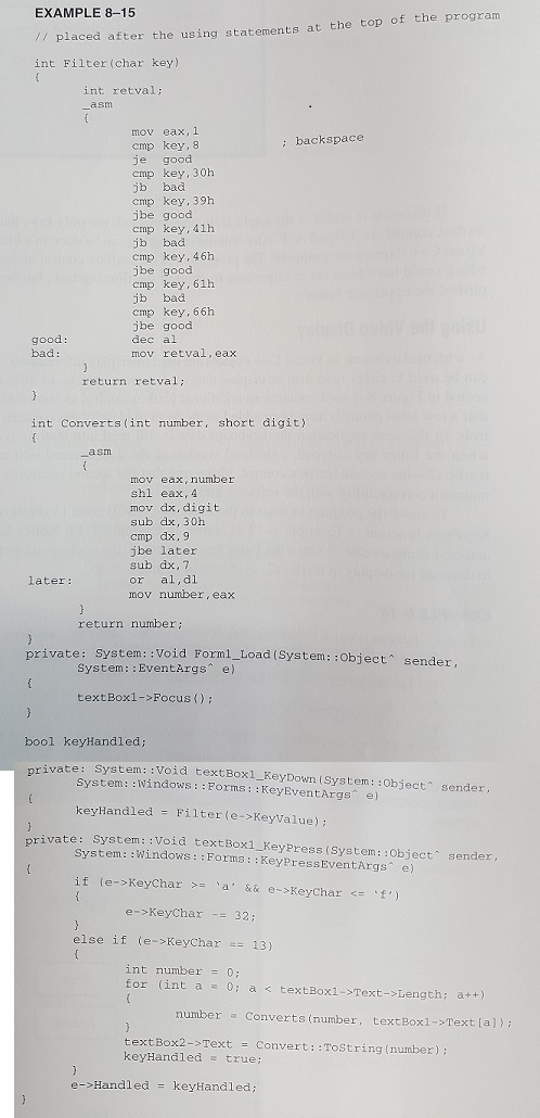 Solved Modify the function listed in example 8-15 so that | Chegg.com