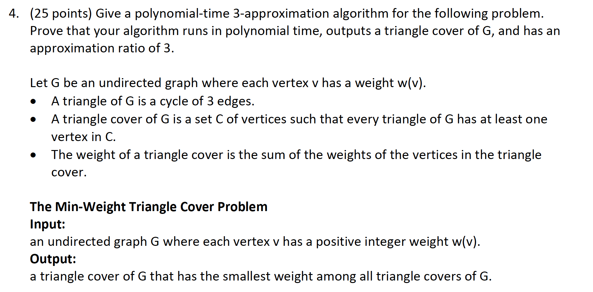 Solved Give A Polynomial Time 3 Approximation Algorithm For
