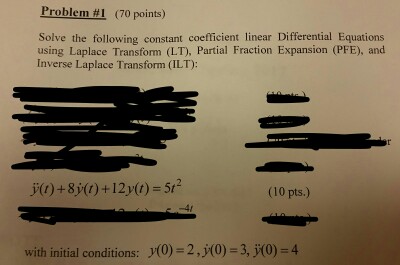 Solved Solve the following constant coefficient linear | Chegg.com