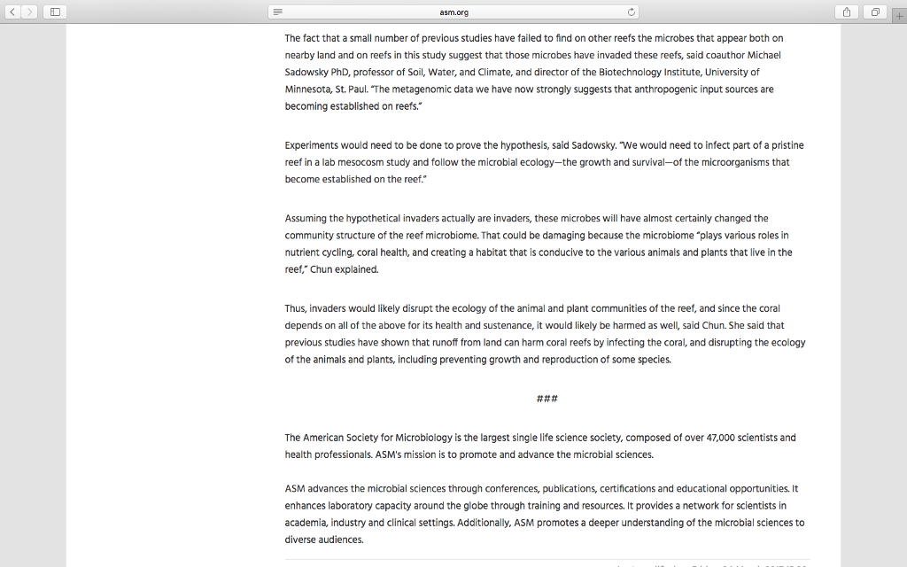 Solved Press Releases Meetings Information ASM Biothreats | Chegg.com