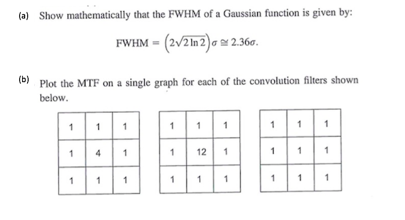 Solved Spatial resolution 1.4 For the one-dimensional | Chegg.com