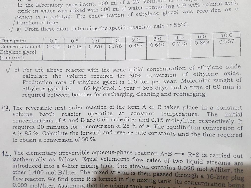 Solved ml of a 2M solud!l uulj In the laboratory experiment, | Chegg.com