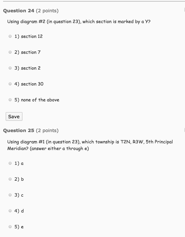 Solved Question 23 (2 points) Using the rectangular survey | Chegg.com