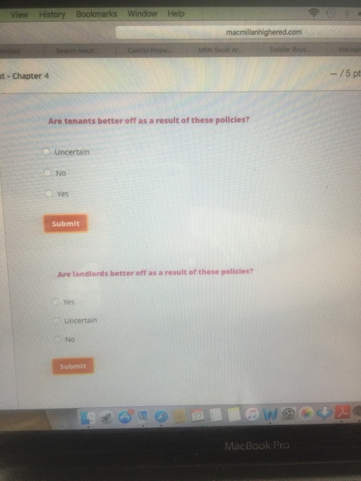 Solved View History Bookmarks Window Help t Chapter 4 -/5pt | Chegg.com