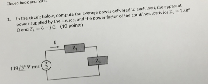 Solved In the circuit below, compute the average power | Chegg.com