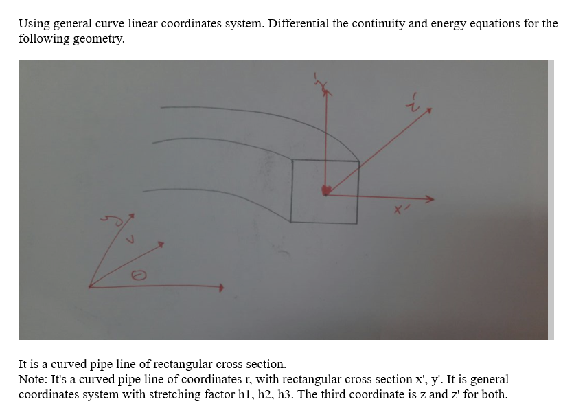 Solved Using general curve linear coordinates system. | Chegg.com