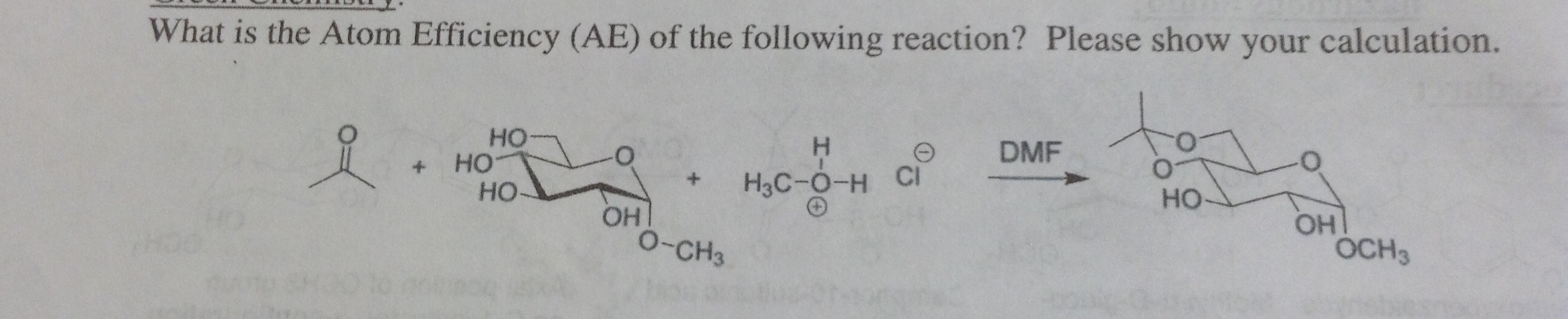 Solved What is the Atom Efficiency (AE) of the following | Chegg.com