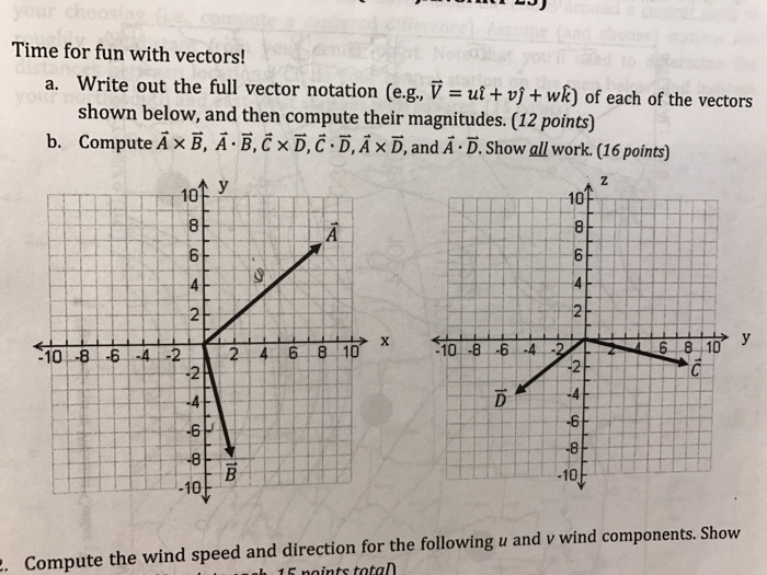 Solved Write out the full vector notation (e.g., vector V = | Chegg.com