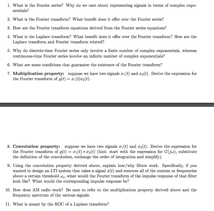 Solved What is the Fourier series? Why do we care about | Chegg.com