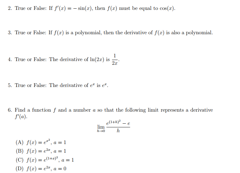 Solved True Or False If F x sin x Then F x Must Be Chegg Solved True Or False If F x sin x Then F x Must Be Chegg