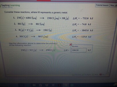 Solved Consider these reactions, where M represents a | Chegg.com