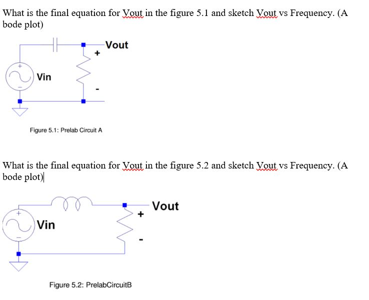 Solved What is the final equation for Vout in the figure 5.1 | Chegg.com