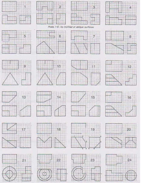 Solved Given 3 Incomplete Views Of A Multi View Sketch Of An