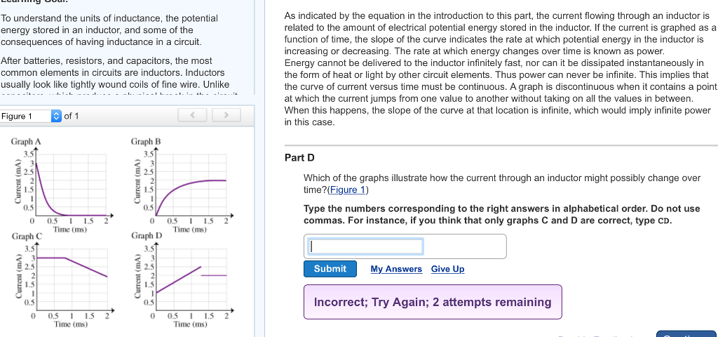 Solved To understand the units of inductance, the potential | Chegg.com