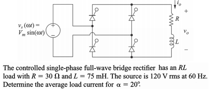 Solved 0 y, (or) = sin(or) The controlled single-phase | Chegg.com