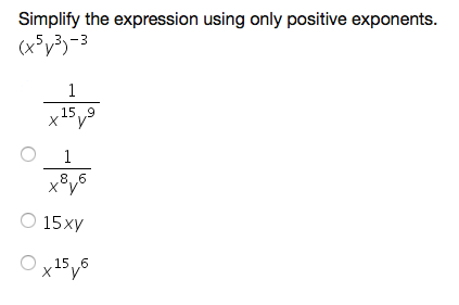 Solved Simplify the expression using only positive | Chegg.com
