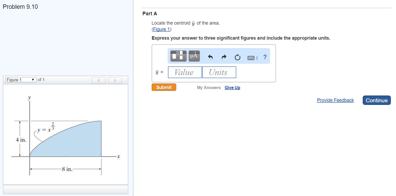 Solved Locate the centroid x of the area. (Figure 1) | Chegg.com