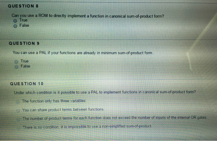 Solved Can you use a ROM to directly implement a function in | Chegg.com
