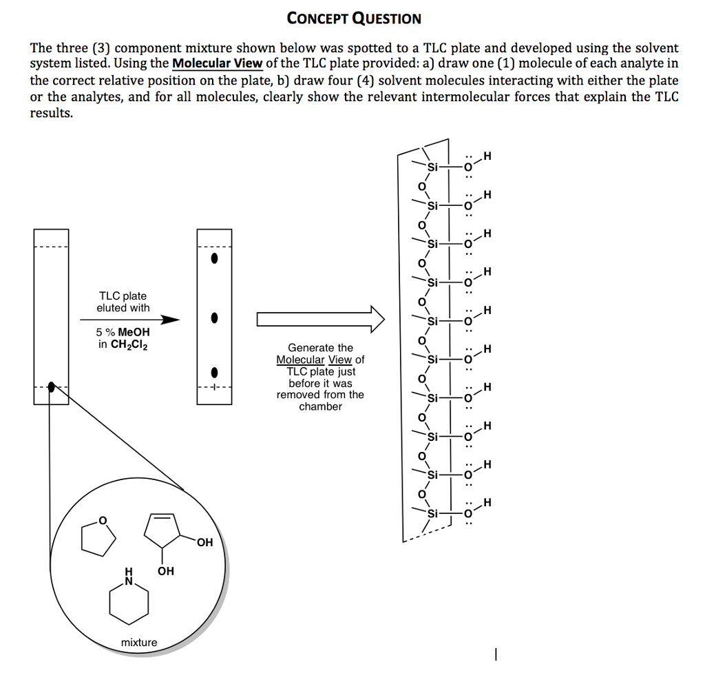 Solved CONCEPT QUESTION The three (3) component mixture | Chegg.com