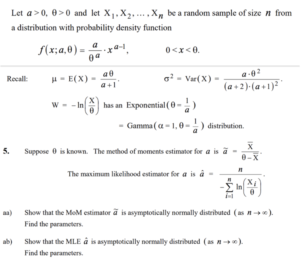 Let A 0 θ〉 0 And Let X1 X2 X N Be A Random