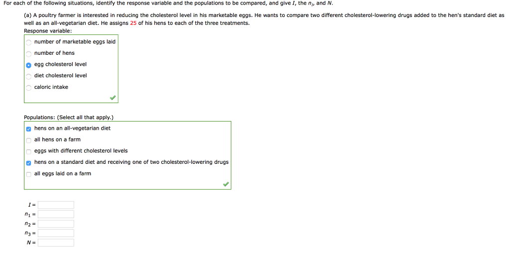 Solved For each of the following situations, identify the | Chegg.com