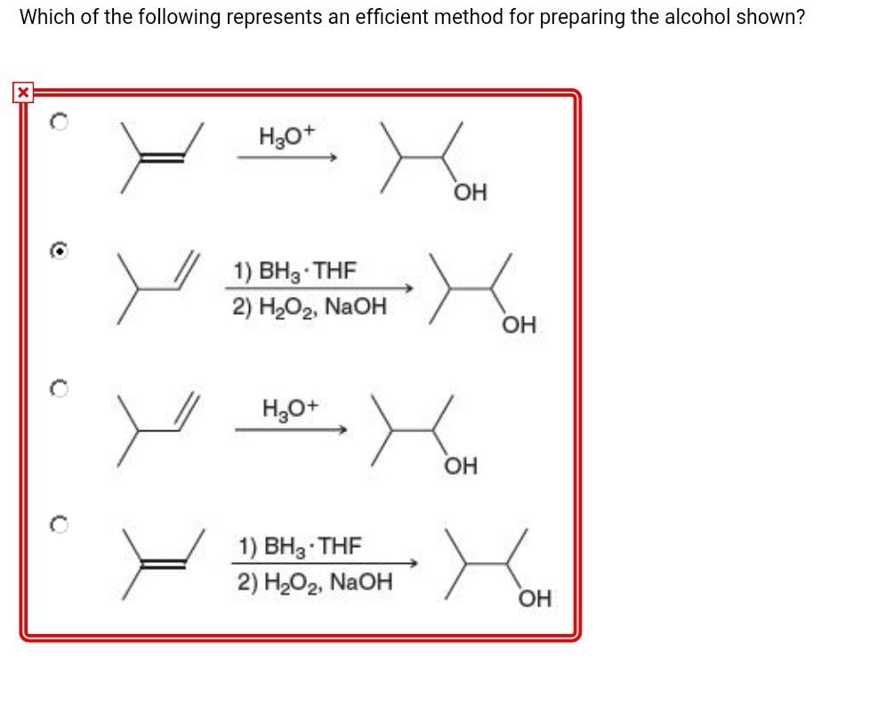 Solved Which of the following represents an efficient method | Chegg.com