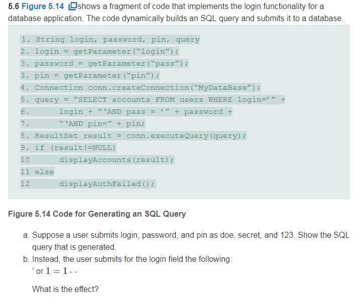 Solved 5.6 Figure 5.14 shows a fragment of code that | Chegg.com