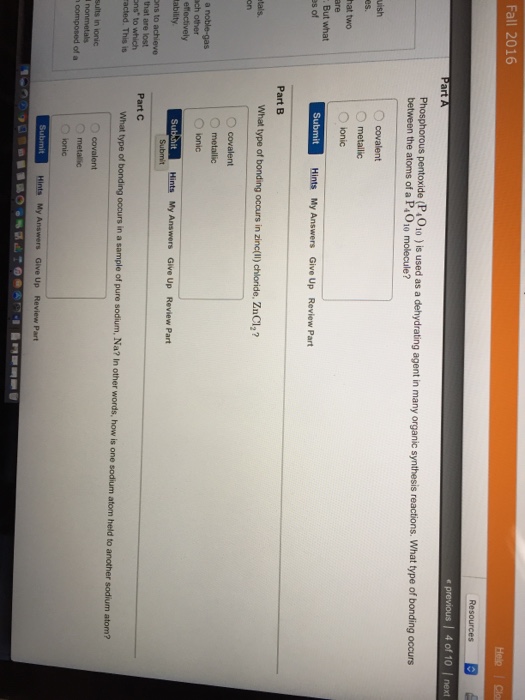 Solved Phosphorous Pentoxide P 4o 10 Is Used As A