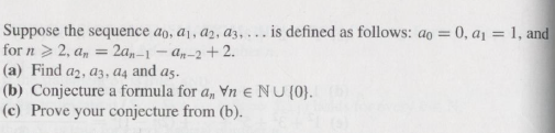 Solved Suppose The Sequence A0 A2 A3 Is Defined As