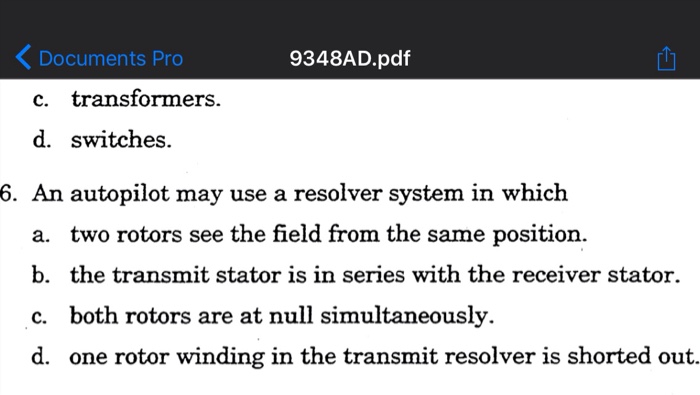 Solved 9348AD.pdf Documents Pro c. transformers. d. | Chegg.com