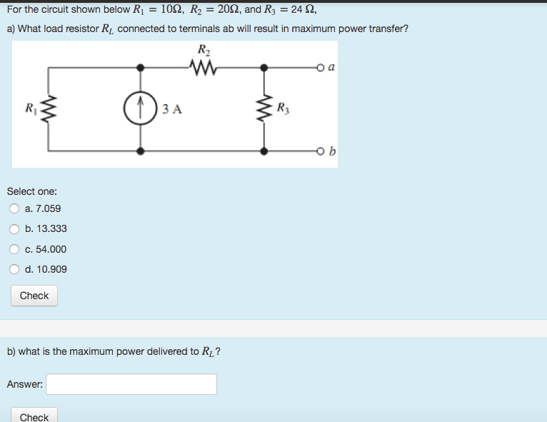 Solved For the circuit shown below Ri = 100, R2 = 20Ω, and | Chegg.com