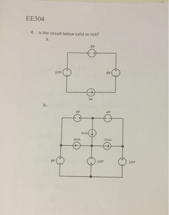 Solved Is the circuit below valid or not? | Chegg.com