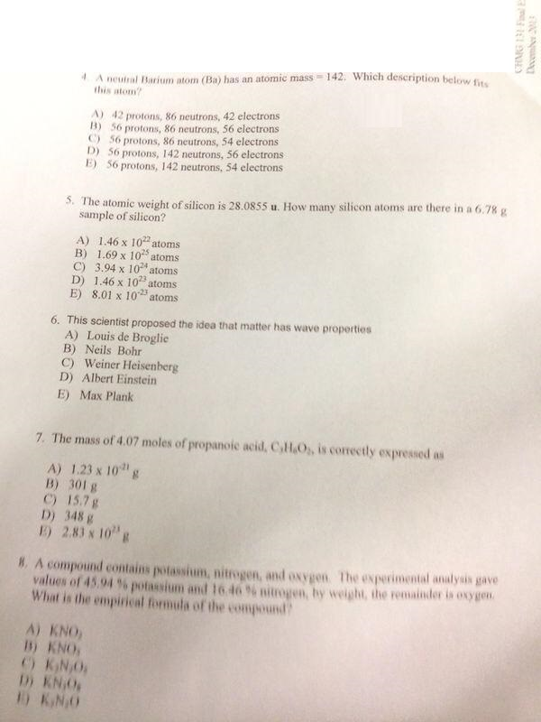 Solved A neutral Barium atom (Ba) has an atomic mass = 142. | Chegg.com