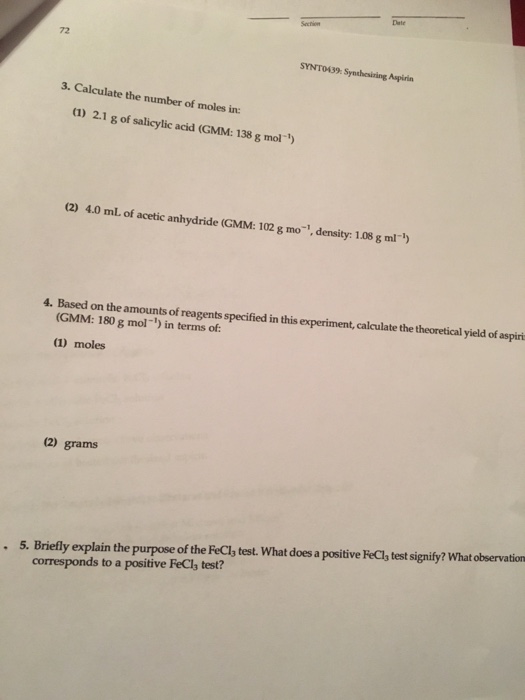 Solved Section Dute Pre-Laboratory Assignment 1. Briefly | Chegg.com