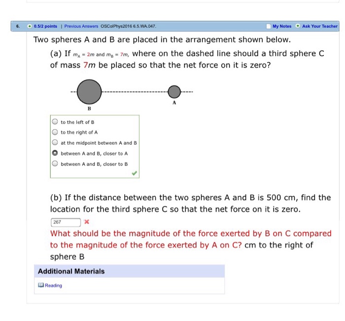 Solved Two spheres A and B are placed in the arrangement | Chegg.com