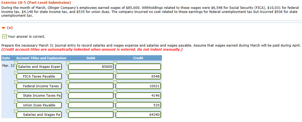 Solved Exercise 10-5 (Part Level Submission) During the | Chegg.com
