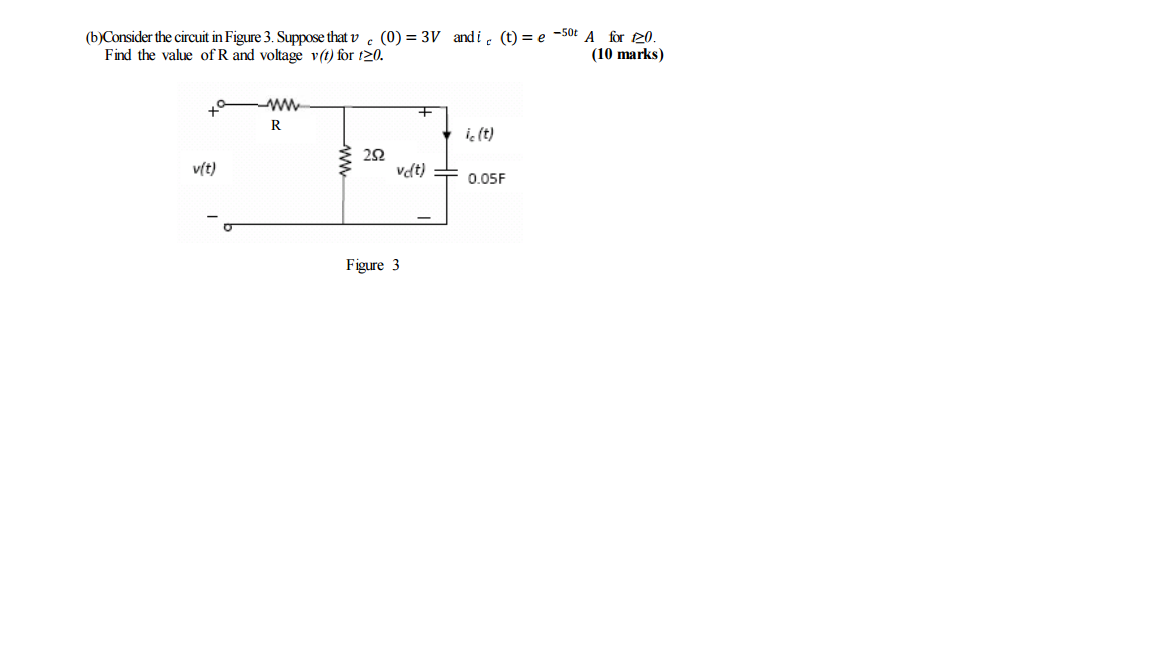 Solved Consider the circuit in Figure 3. Suppose upsilon_c | Chegg.com