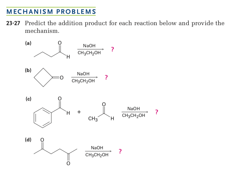 Solved MECHANISM PROBLEMS 23-27 Predict the addition product | Chegg.com