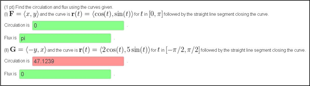 Solved Find the circulation and flux using the curves given. | Chegg.com