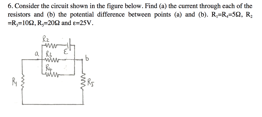 Solved 6. Consider the circuit shown in the figure below. | Chegg.com