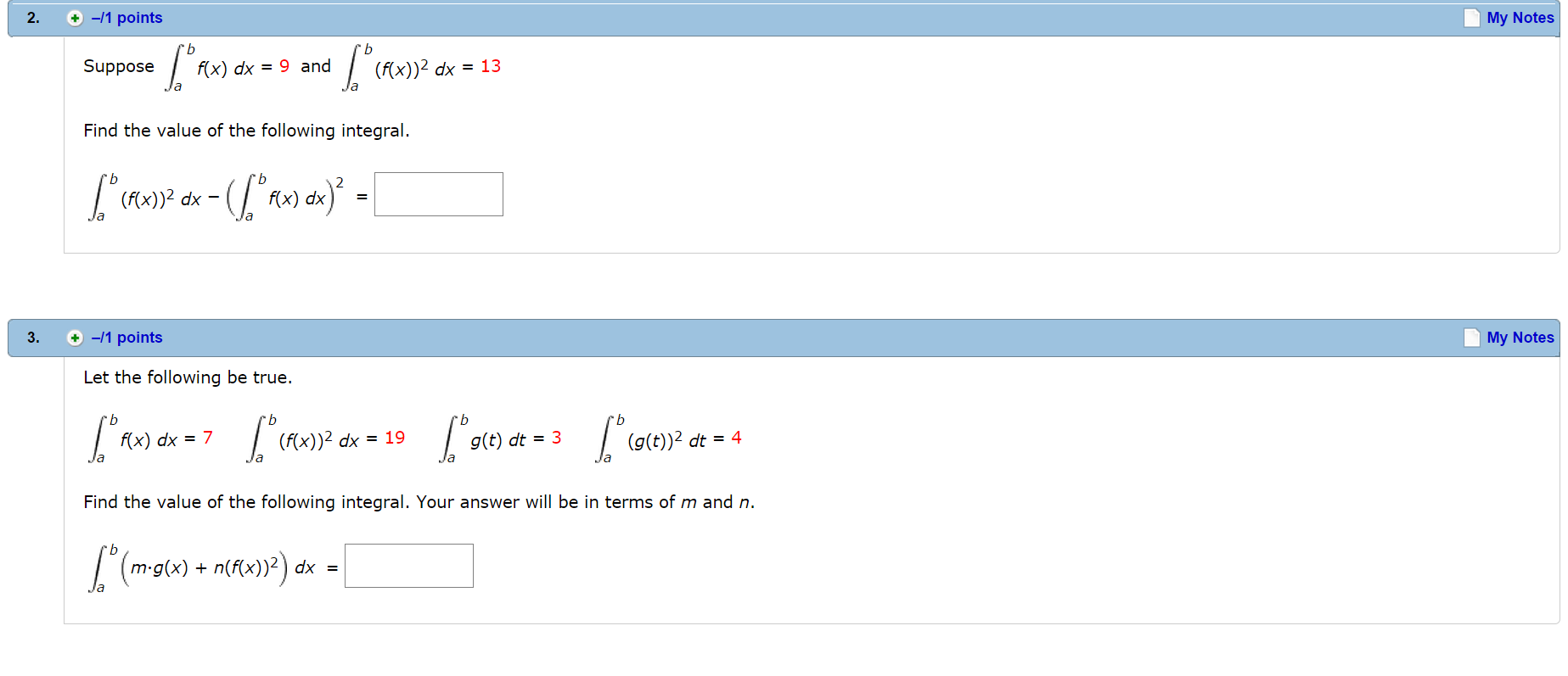 Solved Find the value of the following integral. Let the | Chegg.com